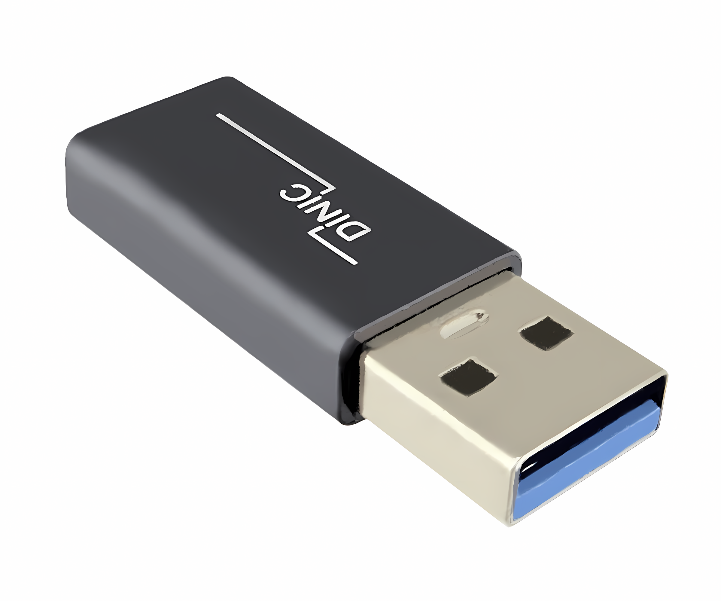 MAG Kabel - USB adapter USB-A plug to USB-C socket aluminium